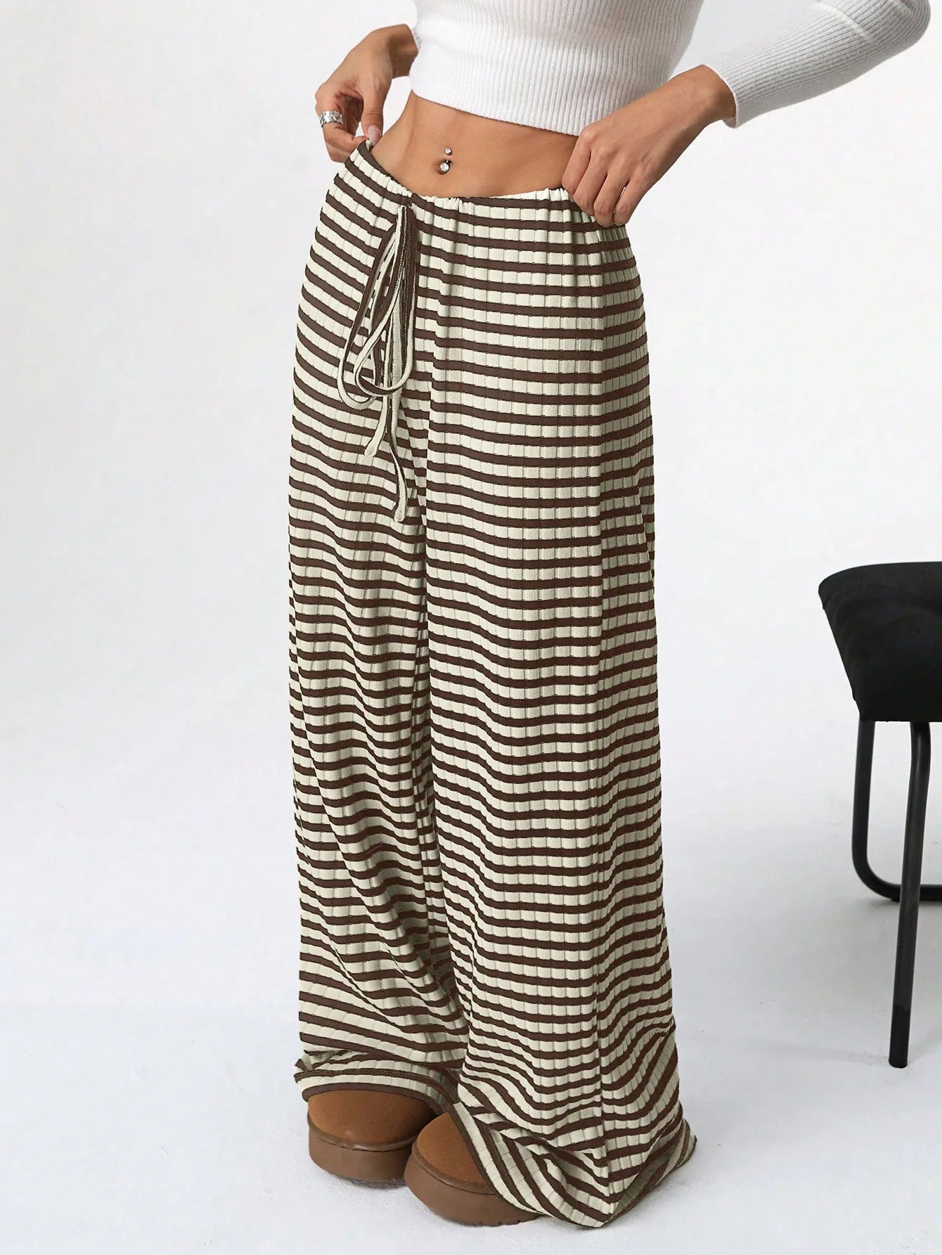 Clara Woods Striped Lounge Pants